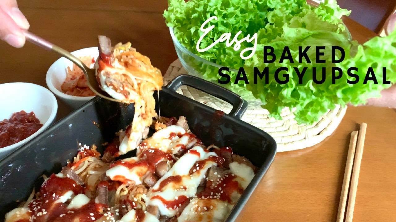 Easy BAKED SAMGYUPSAL (No measurements required! - YouTube