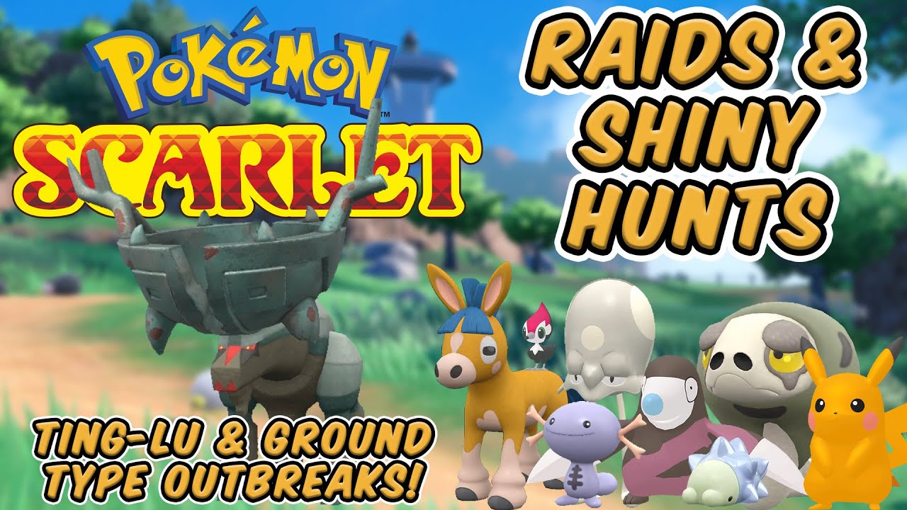 SHINY TING-LU RAIDS! GROUND TYPE SHINY OUTBREAKS! Pokemon Scarlet Shiny ...