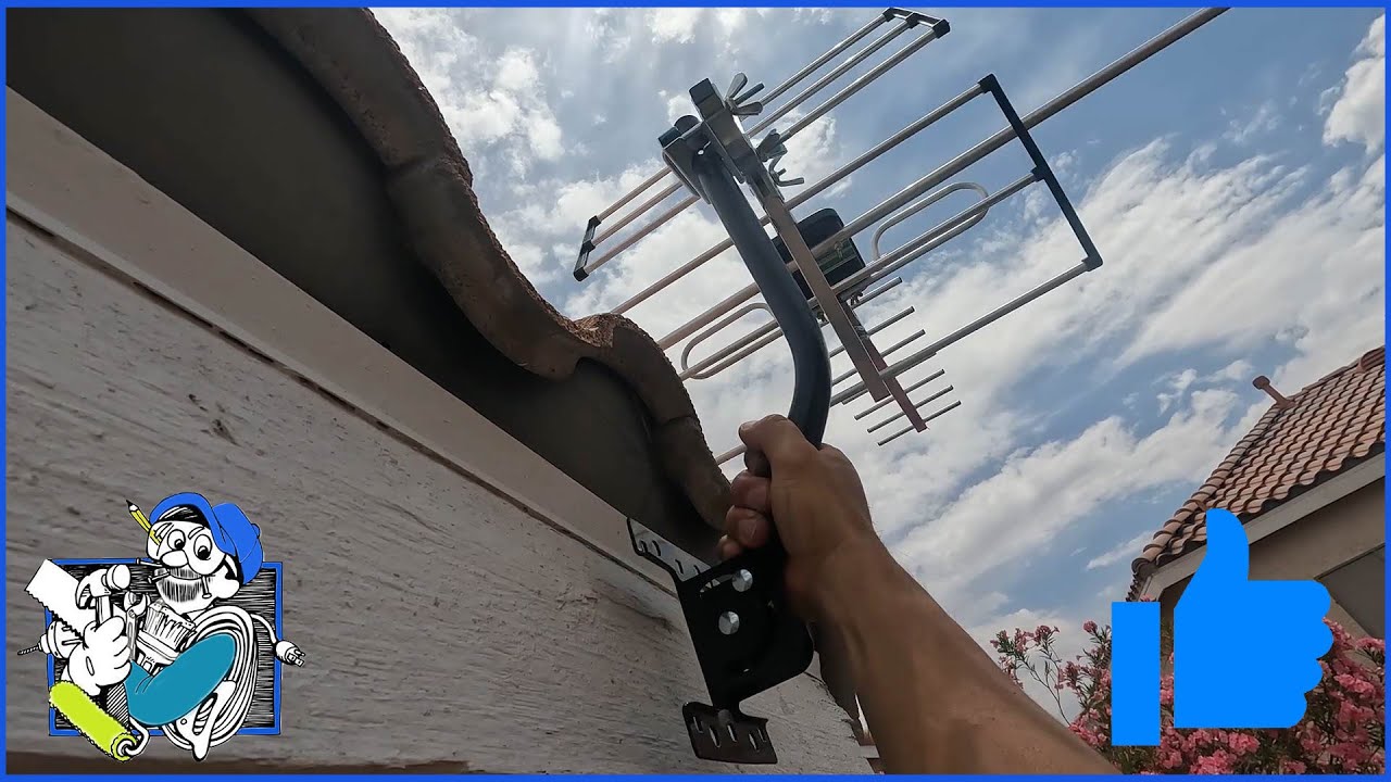 Como instalar una antena para television / How to install tv antenna ...