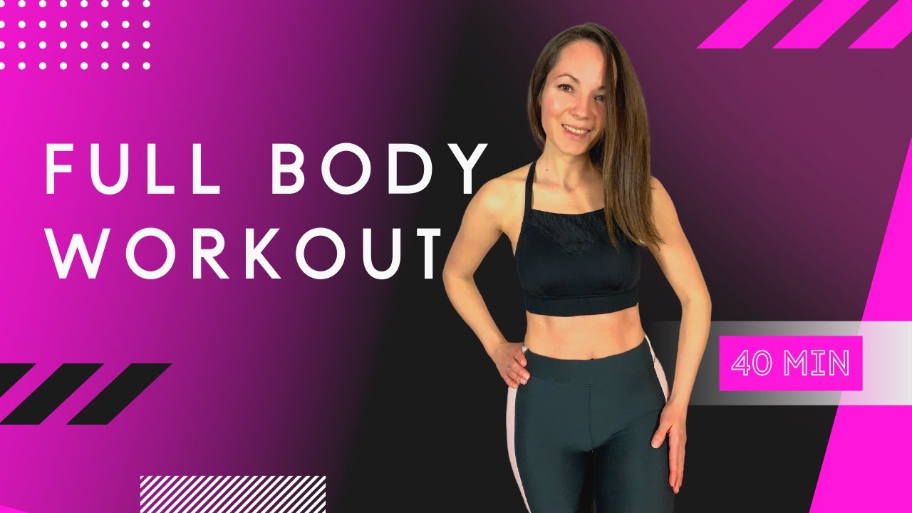 40 MIN FULL BODY WORKOUT // with weights // no jumping - YouTube