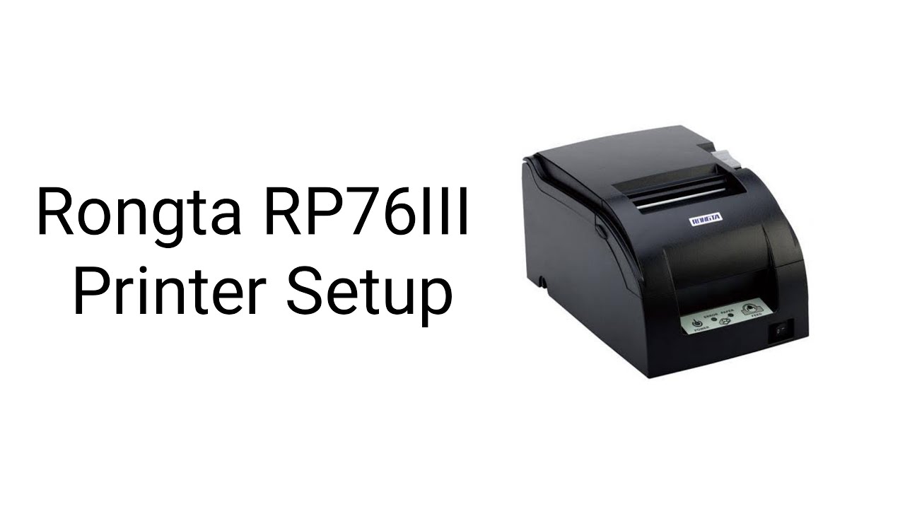 Rongta RP76III Driver Setup - YouTube