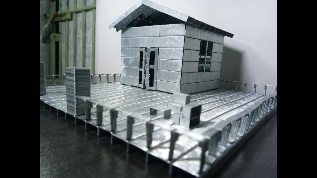 How to make stapler pin home - YouTube