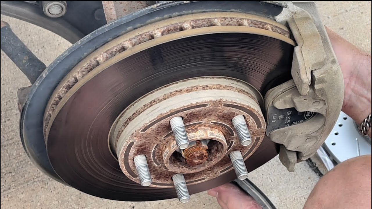 How to replace a 2013 Ford C-Max front brake job ,diy. - YouTube