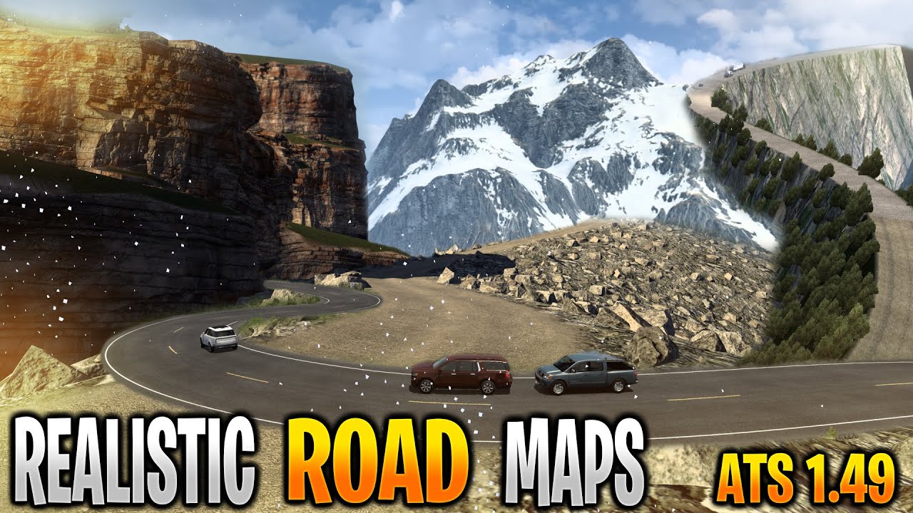 Best Map Mods for ATS Including Dangerous Roads | ATS Mods - YouTube