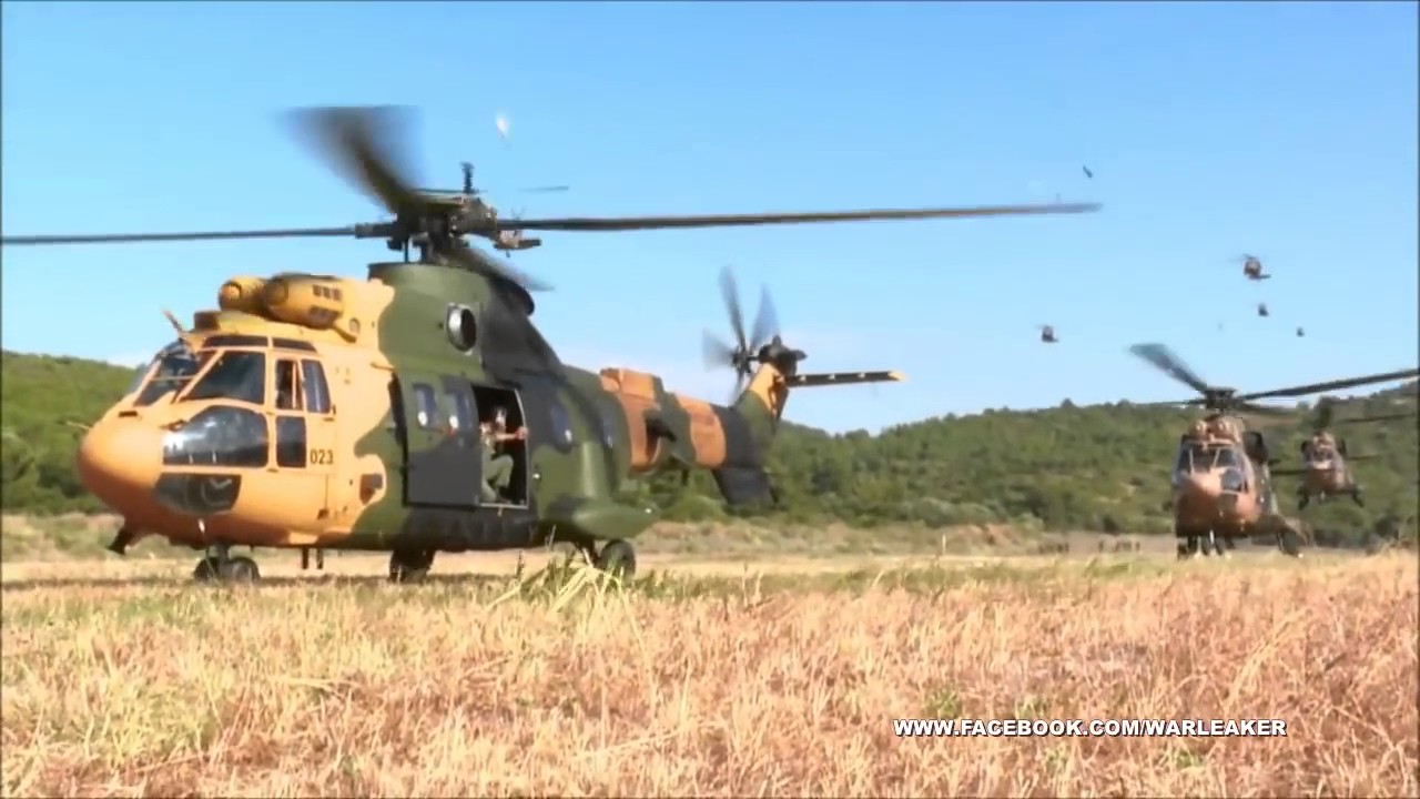 Turkish Military Power Turkish Army In Action During Intense Massive ...