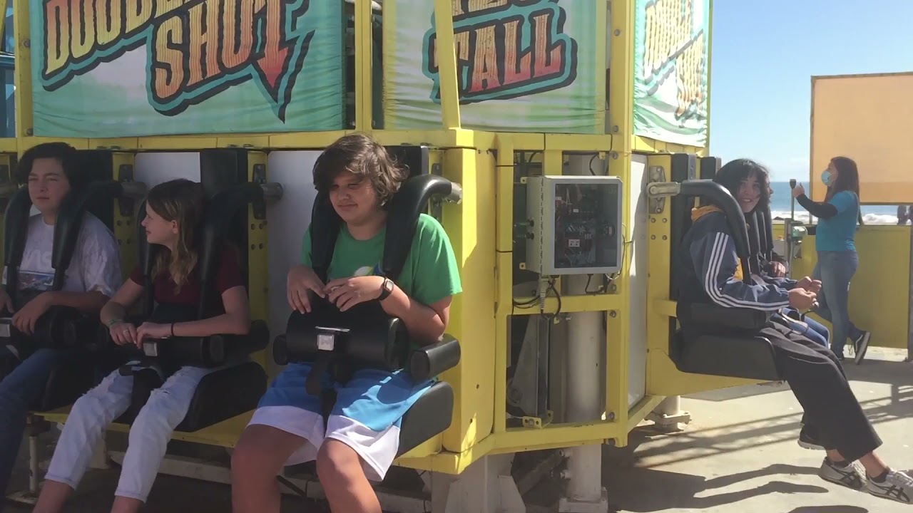 Double shot ride at Santa Cruz beach Boardwalk - YouTube