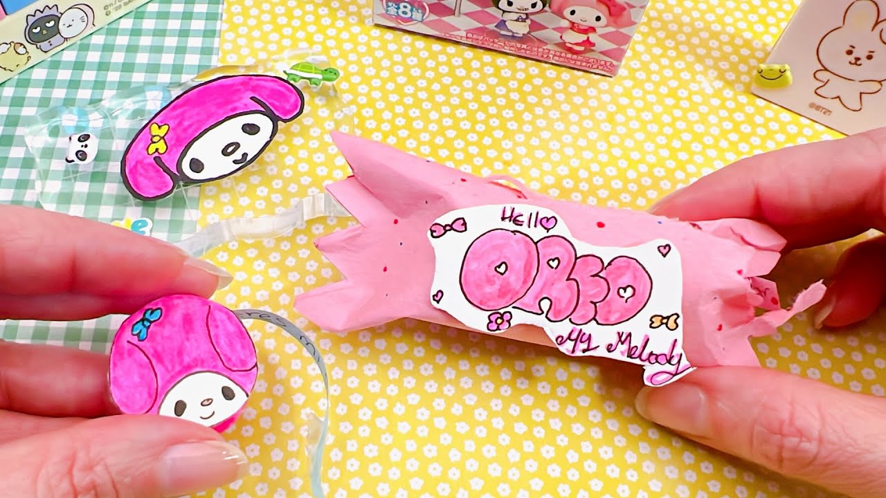 PAPER DIY 💞 MY MELODY OREO CUTE IDEA FOR YOU | How to Sanrio gift Paper ...