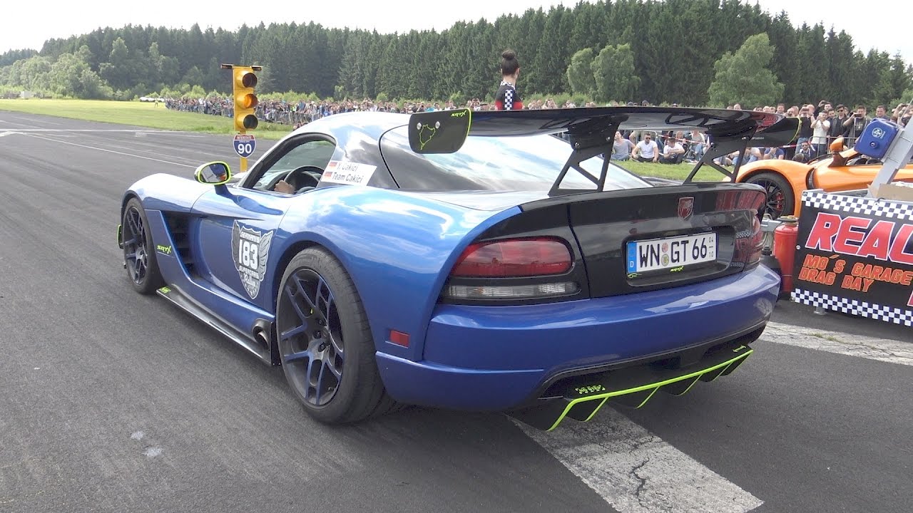 Dodge Viper SRT X - REVS & DRAG RACE - YouTube