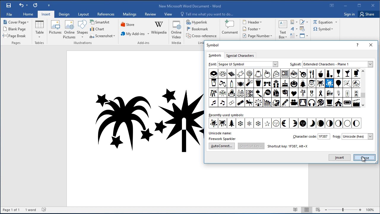 How To Type Fireworks Symbols In Word YouTube how-to-type-fireworks-symbols-in-word-youtube