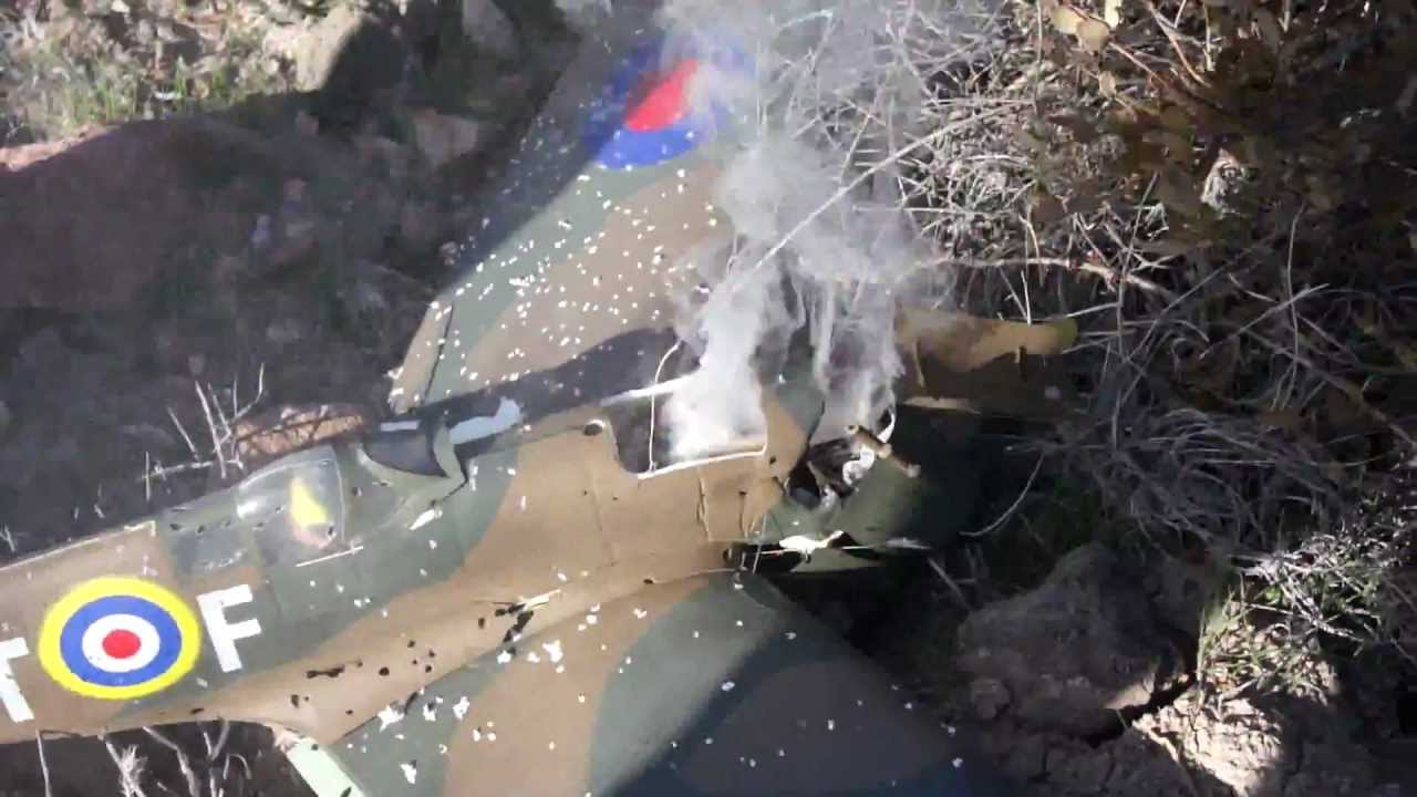 RC Plane vs 12 Gauge (crash and burn) - YouTube