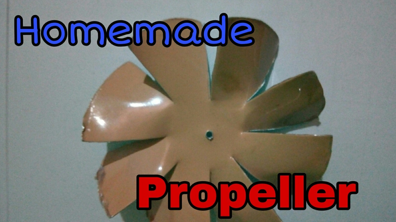 How to make simple homemade propeller - YouTube