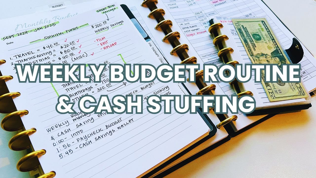 Weekly Budget Routine Paycheck Budget and Cash Saving Envelope # ...