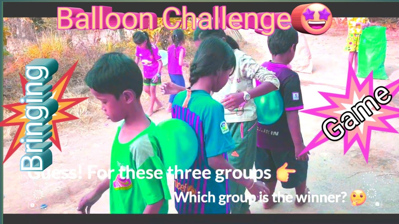Back To Back To Bring Balloons | Team Building Game | Fun Outdoor Games ...