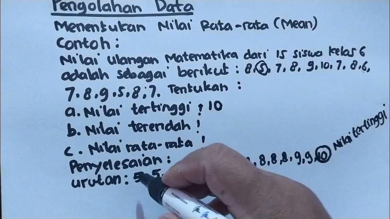 CARA MENENTUKAN NILAI RATA RATA MEAN - YouTube