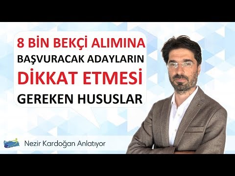 8000 bekçi alımı şartları nelerdir?