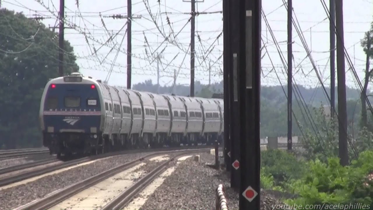 Amtrak 9800 Metroliner Conference Car on Amtrak 87! Rare!!! - YouTube