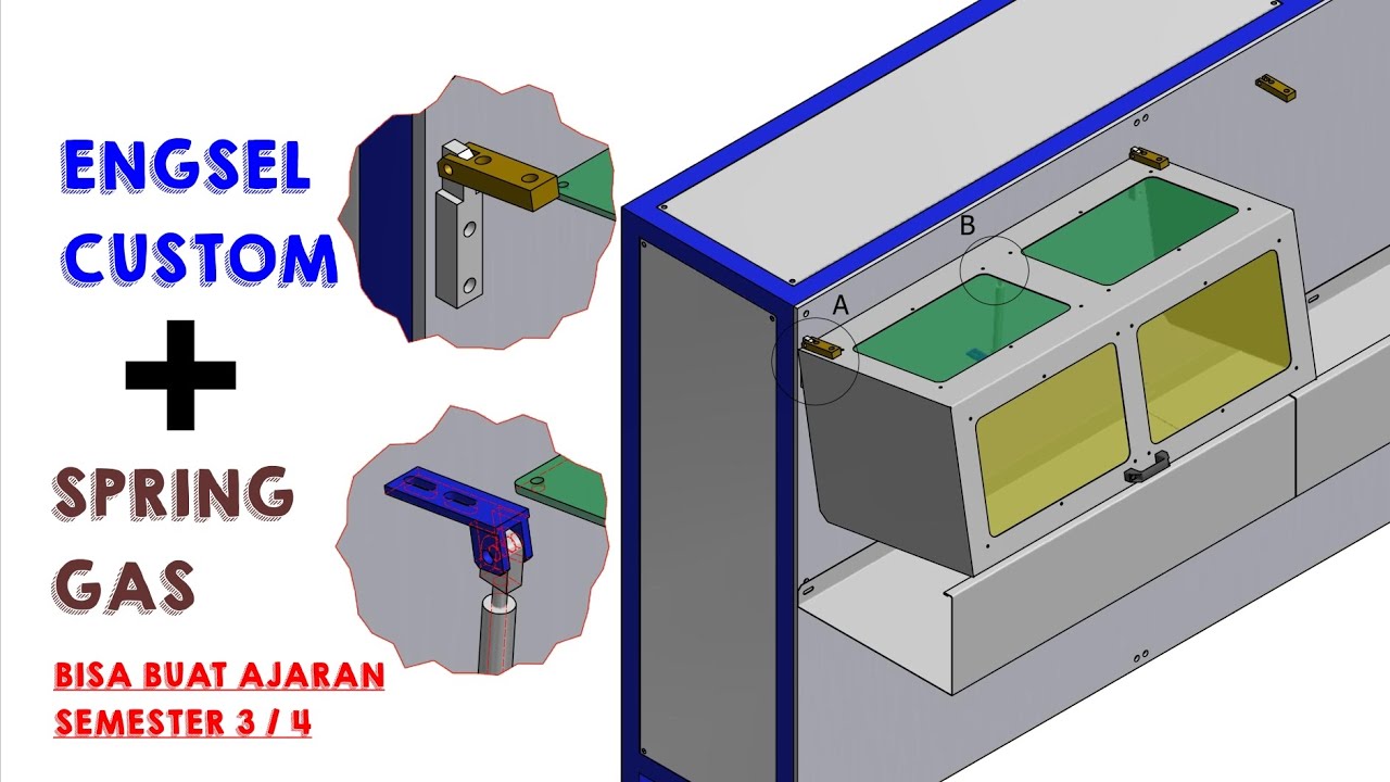 Autodesk Inventor Indonesia | Konstruksi Cover Safety Mesin - YouTube