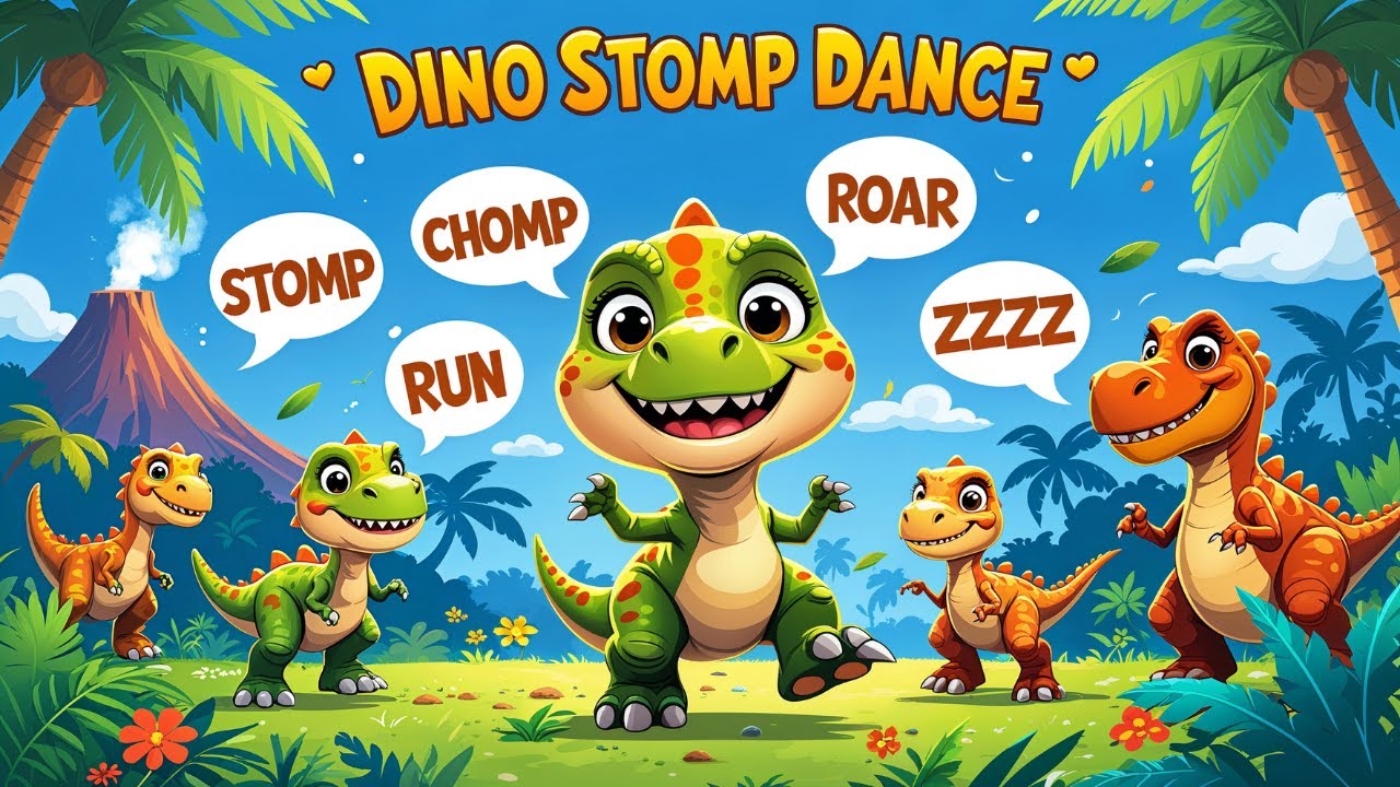 This song is Taking Over the Internet! 🦖 DINO STOMP DANCE🦖🔥|The Most ...