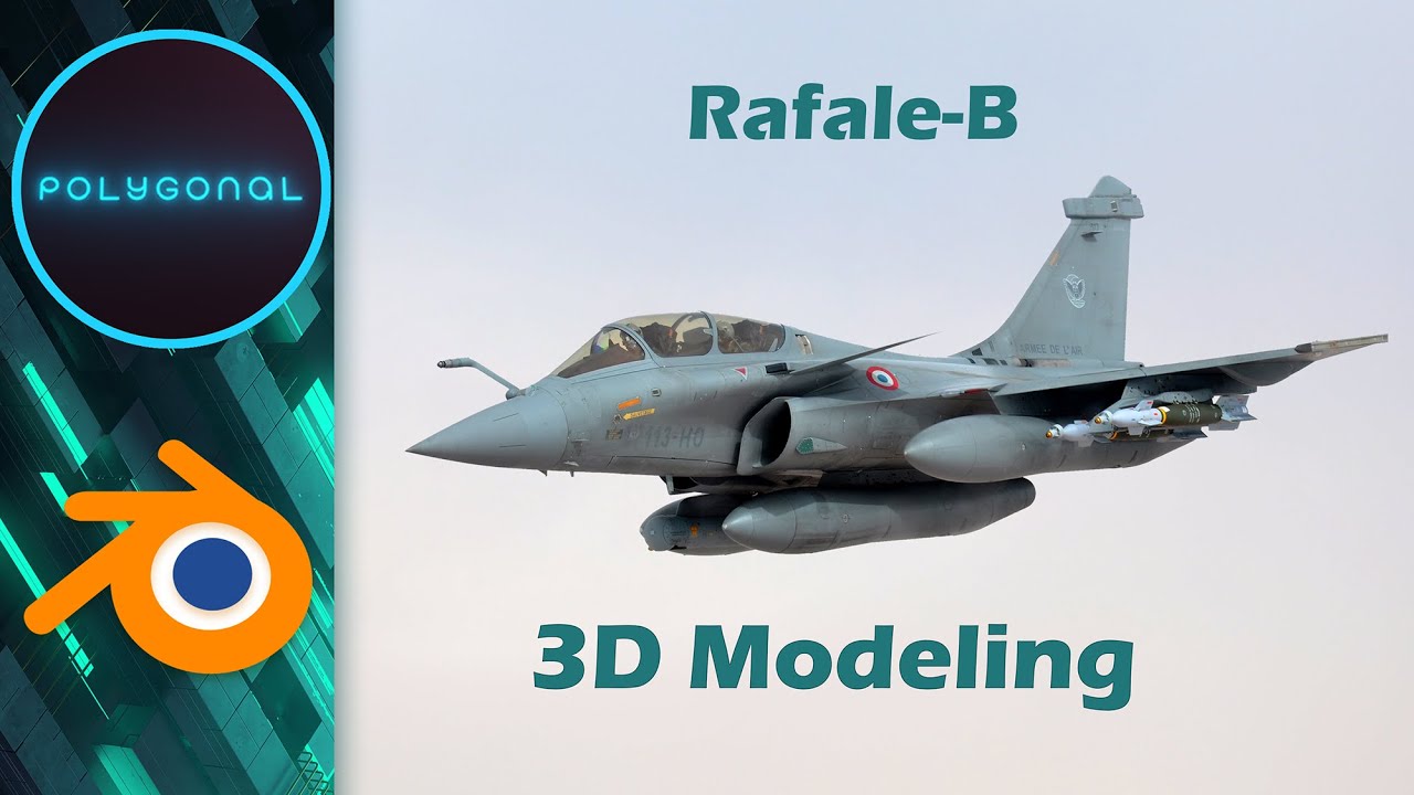 Rafale-B 3D Modeling in Blender Part3 (Fuselage) - YouTube