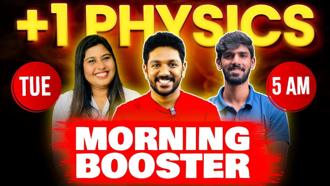 Plus One Physics Exam | Morning Booster | Exam Winner +1 - YouTube