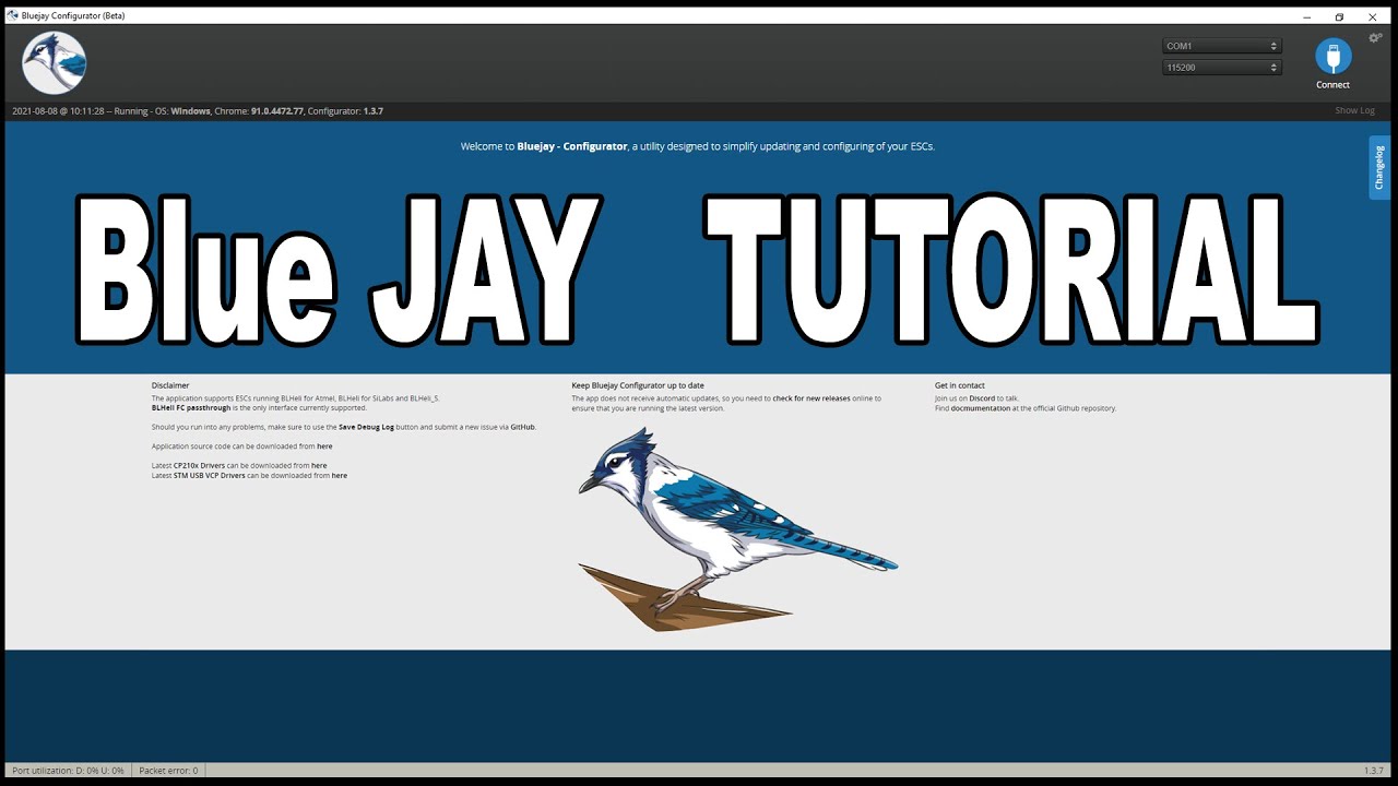 BLUE JAY TUTORIAL - Betaflight RPM Filter & Bidirectional DShot - BLHELI_S ESC - YouTube