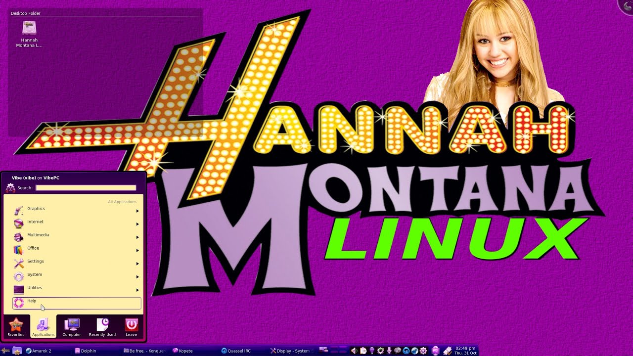 TESTEI O HANNAH MONTANA LINUX! - YouTube