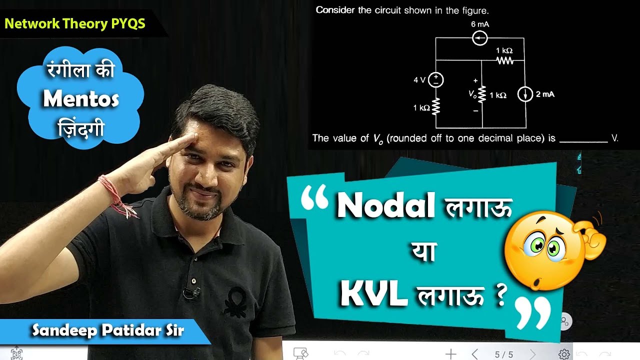 Lec 09 #GATE_2021_EC_Question || IIT Mindset Series for Network theory ...