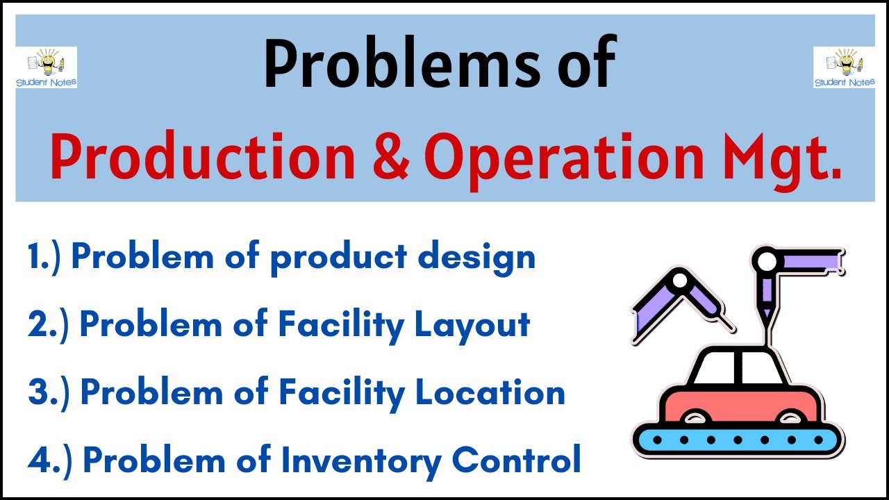No.7 ~ Problem of Production and Operation Management || student notes ...