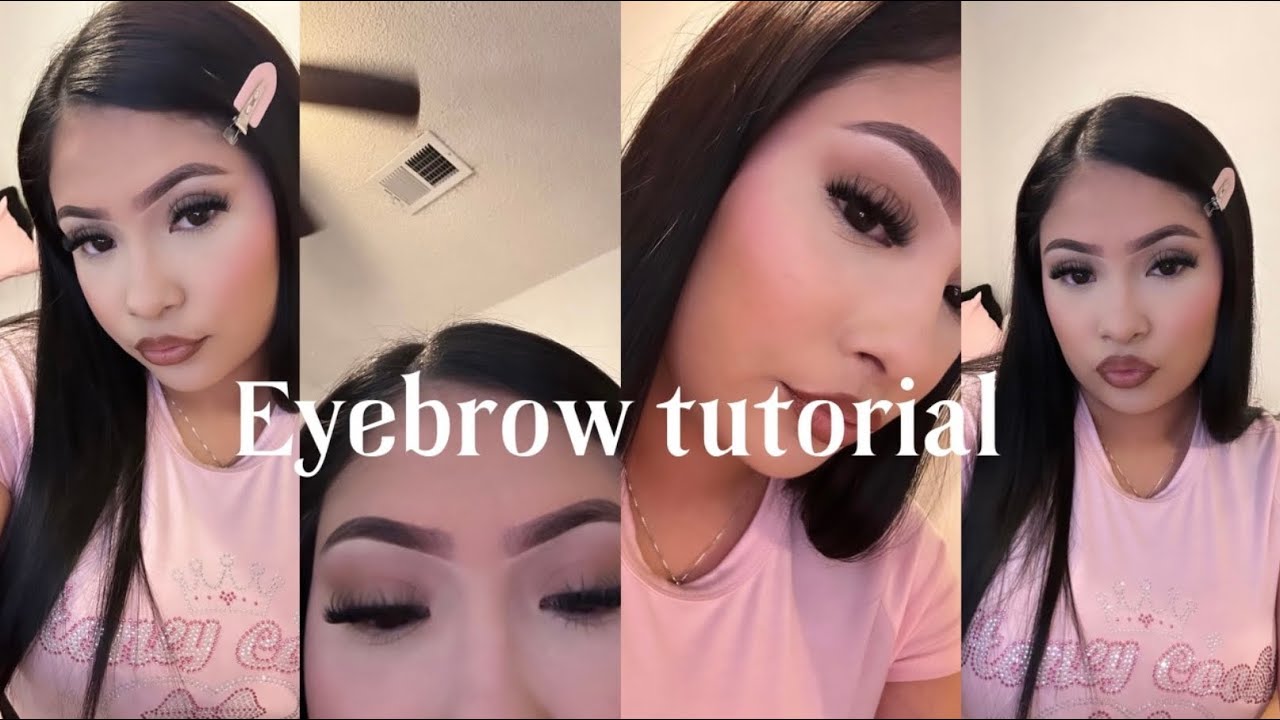 eyebrow tutorial for the girlssss💕 - YouTube