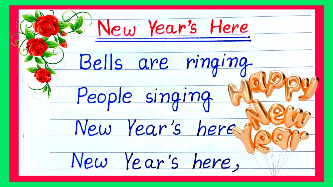 New Year Poem in English | Happy New Year Poetry | New Year's Here Poem ...