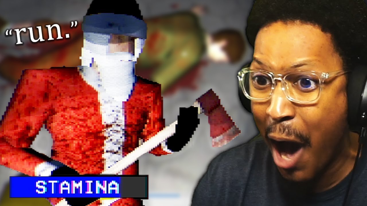 RANDOM HORROR GAMES (Evil Santa Edition) - YouTube