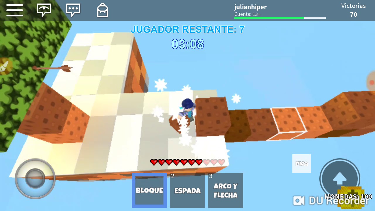 Como tener una espada en Skywars en Roblox - YouTube