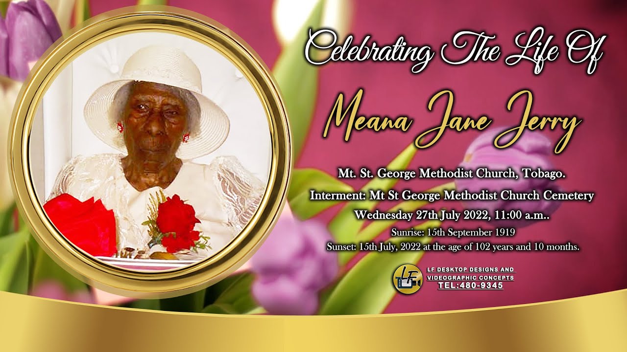 Celebrating The Life of Our Dearly Departed Meana Jane Jerry - YouTube