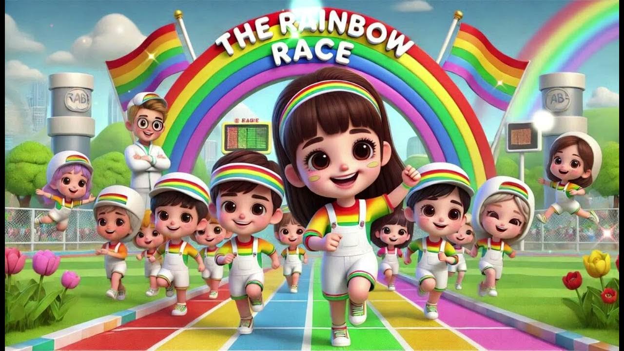 "The Rainbow Race | A Colorful Adventure to the Finish Line!" - YouTube