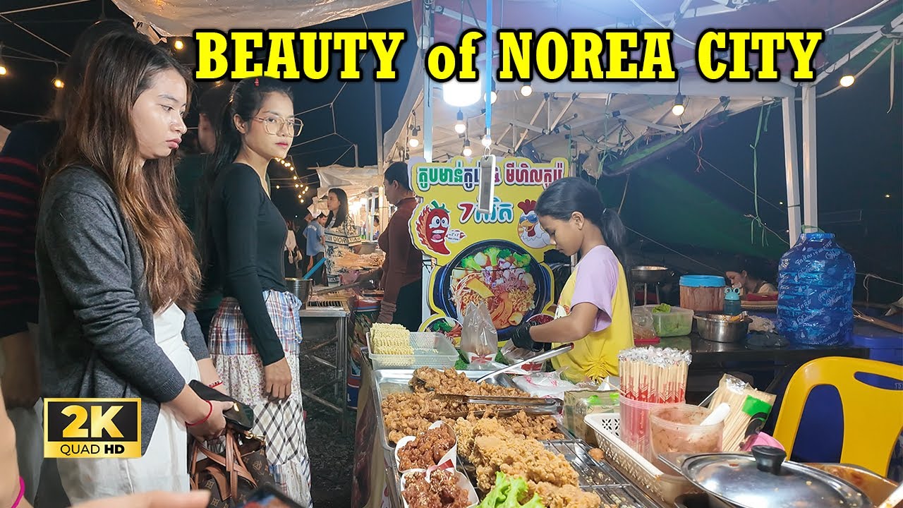 BEAUTY in NOREA ISLAND PHNOM PENH CITY CAMBODIA | [2K] Walk Tour - YouTube
