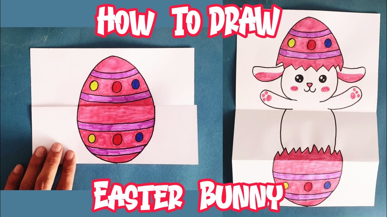How to Draw EASTER BUNNY SURPRISE FOLD!! - YouTube