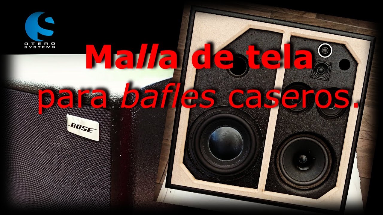 Malla de tela para bafles caseros (tapas, lunas, rejillas). - YouTube