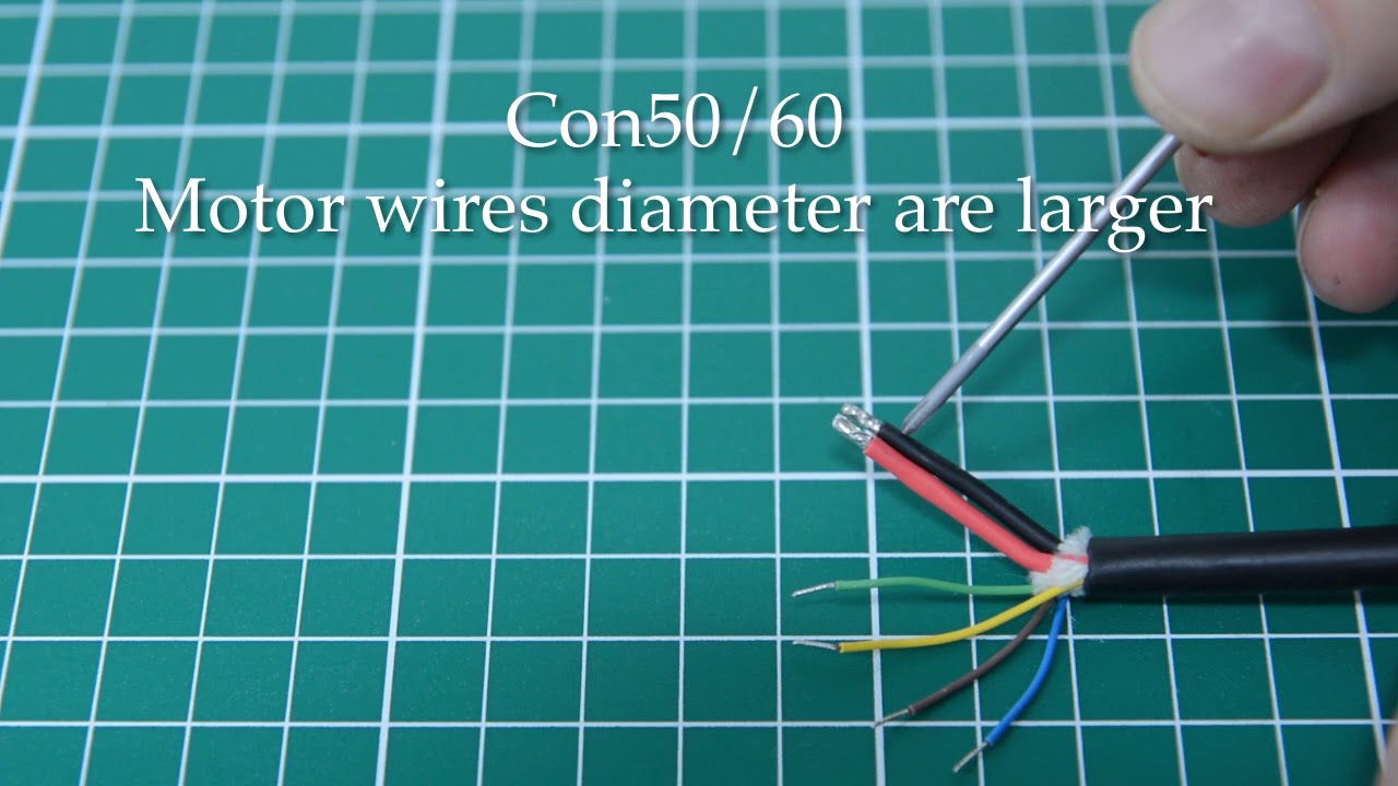 #1 Concens standard 6 wire BLACK cable colors for Con35, Con50 and ...