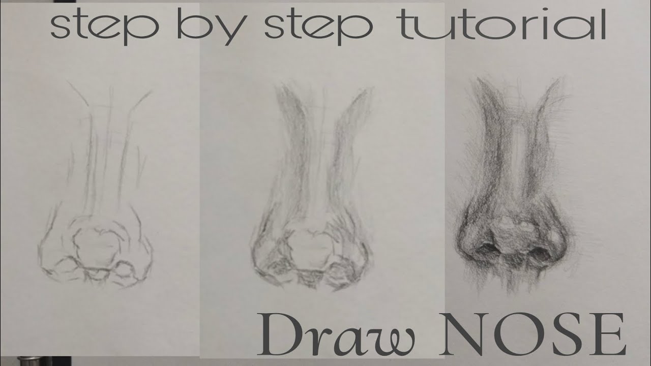 how to draw NOSE easily for beginners, #aartoosh #realisticdrawing # ...