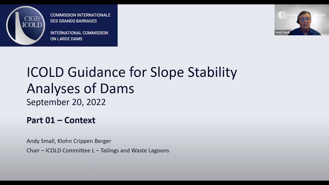 ICOLD guidance for slope stability analyses of dams - YouTube