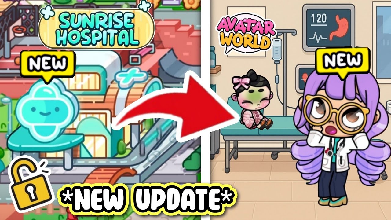 **NEW HOSPITAL UPDATE** IN AVATAR WORLD 🏨👩‍⚕️ - YouTube