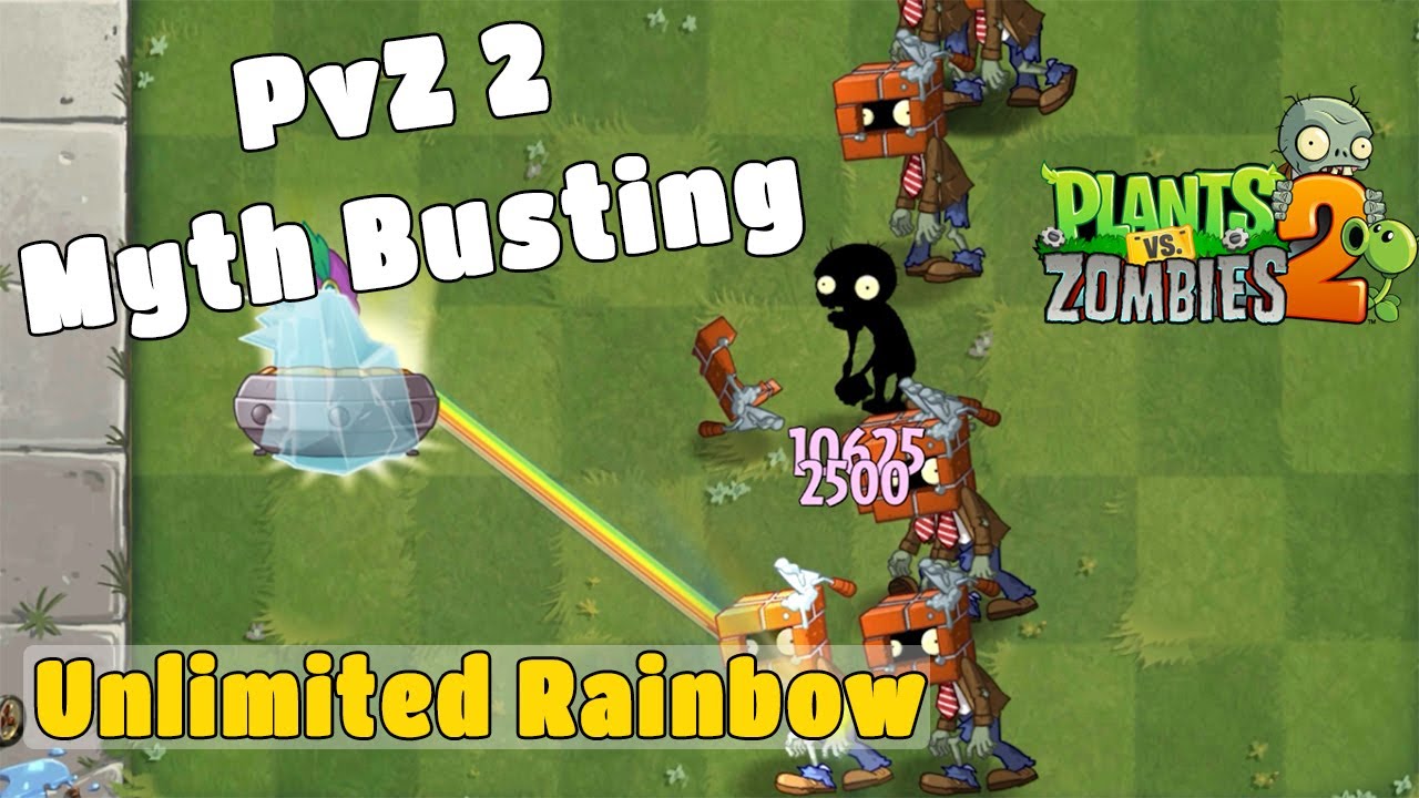 PvZ 2 Myth Busting - Magnifying Grass unlimited rainbow - YouTube