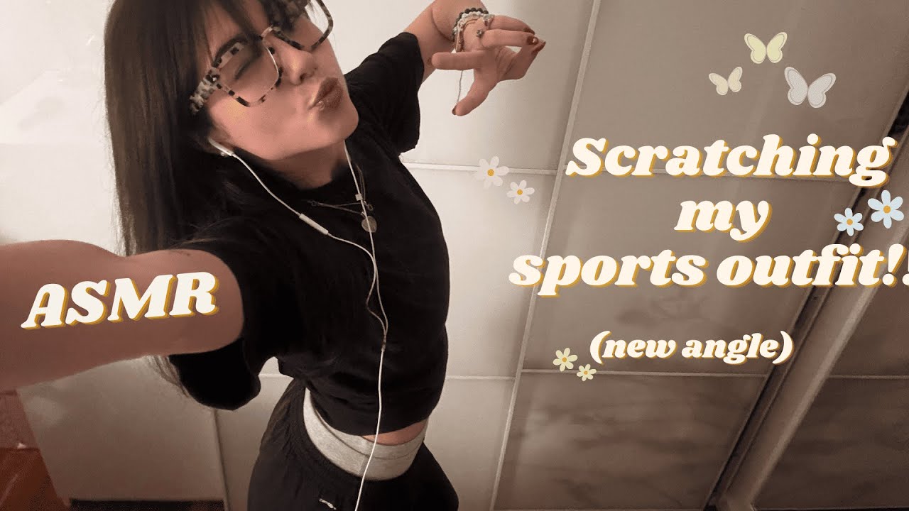 ASMR☁️ Scratching on Sport Clothing and chatting!!! Fabric + Skin ...
