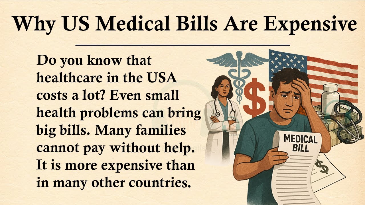 Why Medical Bills In The US Are So Expensive ||🩺Learn English Through ...