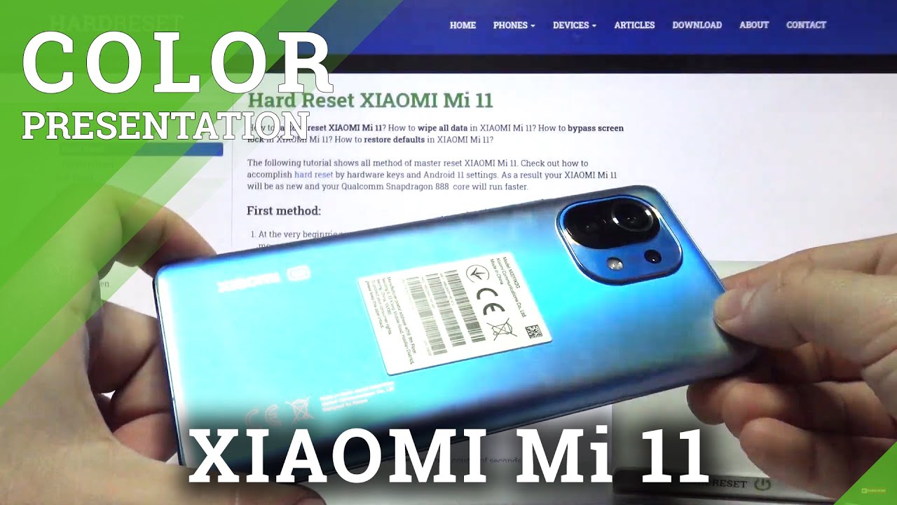 Xiaomi Mi 11 - Special Edition Blue COLOR Presentation - YouTube