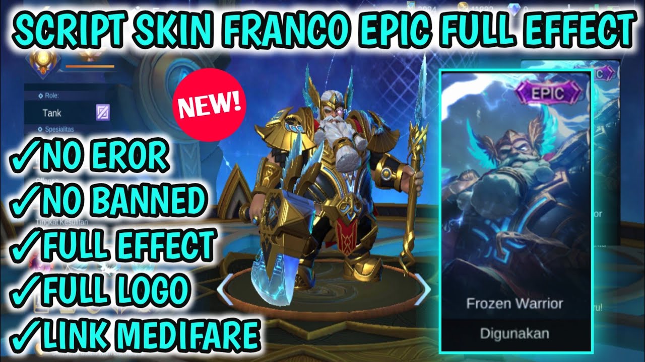 SCRIPT SKIN FRANCO EPIC FULL EFFECT + SOUND + ICON | 2020 - YouTube