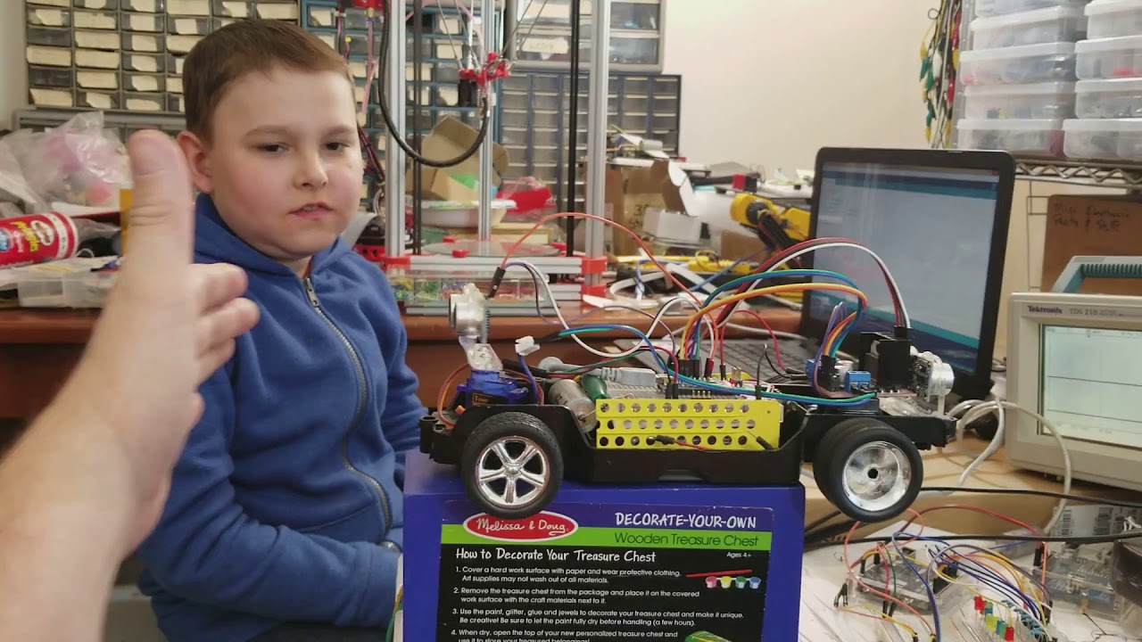 More Robot Robie - Mason's Arduino Robot - YouTube