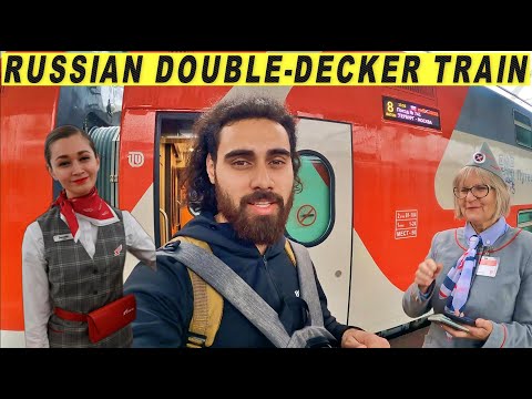RUSSIAN DOUBLE DECKER TRAIN - JOURNEY FROM ST PETERSBURG TO MOSCOW
