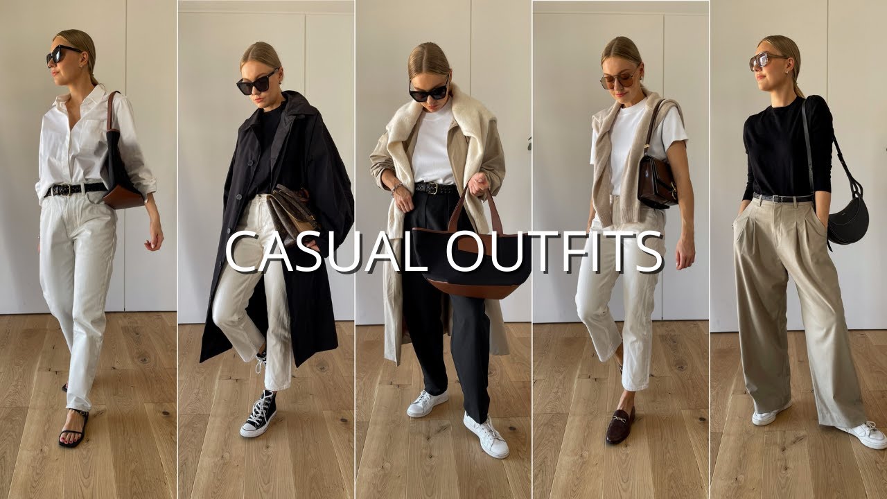 CASUAL OUTFIT IDEAS FOR IN-BETWEEN SEASON - YouTube
