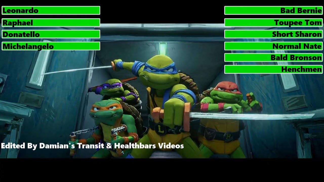 Teenage Mutant Ninja Turtles vs. Mob Bosses with healthbars - YouTube